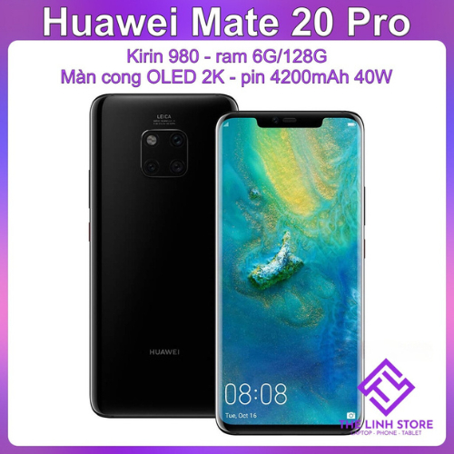Điện thoại Huawei Mate 20 Pro màn cong OLED 2K - Kirin 980 ram 6G 128G | Shopee Việt Nam