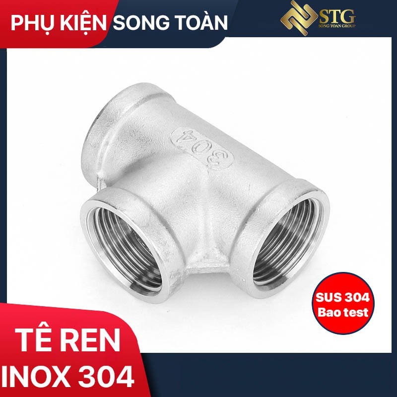 Tê Inox 304, Tê Ren Trong Inox 304 Phi 21 27 34 42 49 60 | Shopee Việt Nam