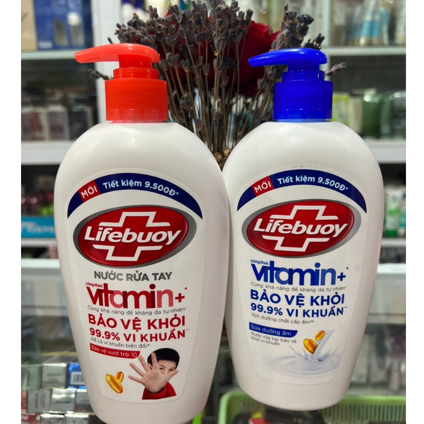 Nước Rửa Tay Lifebuoy Vitamin+ Combo 2 chai 180g - 450g/chai | Shopee Việt Nam