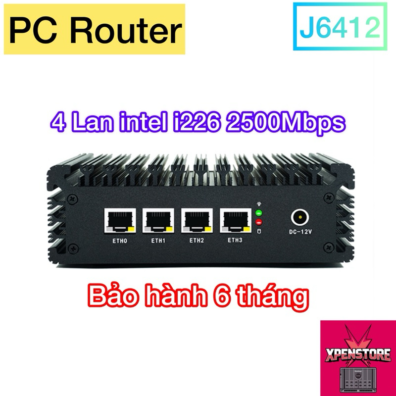 Router Mikrotik, pfsense, openwrt, 4 NIC 2.5G, CPU J6412 gen 11, 2 ...