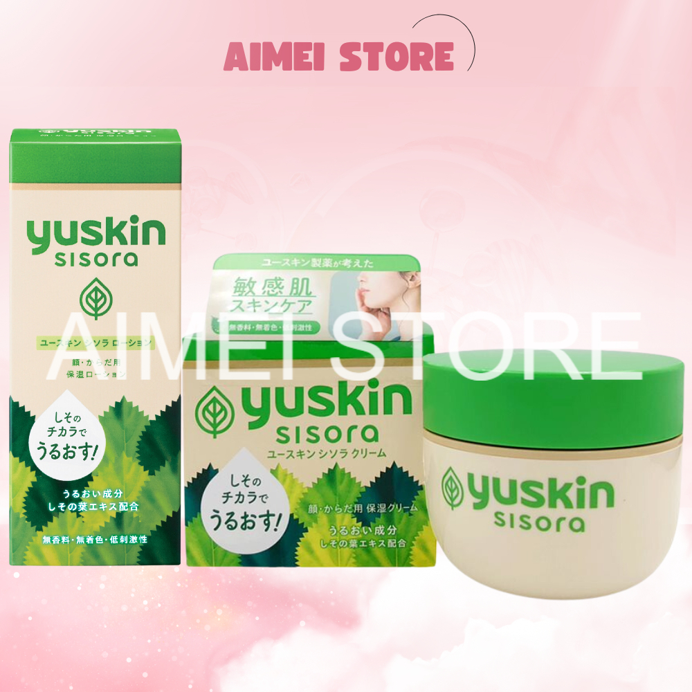 Dưỡng Ẩm YUSKIN SISORA Lotion Dạng Lỏng Cho Da Nhạy Cảm 76mL/YUSKIN SISORA Cream 110g | Shopee ...