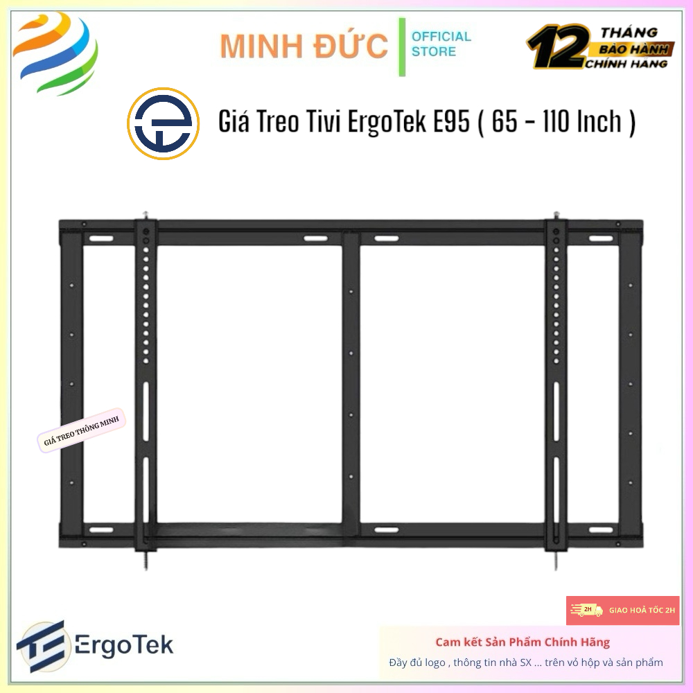 Giá Treo Tivi Sát Tường ErgoTek E95 ( 65- 100 Inch ) Khung Treo Tivi Sx Bằng CNC | Shopee Việt Nam