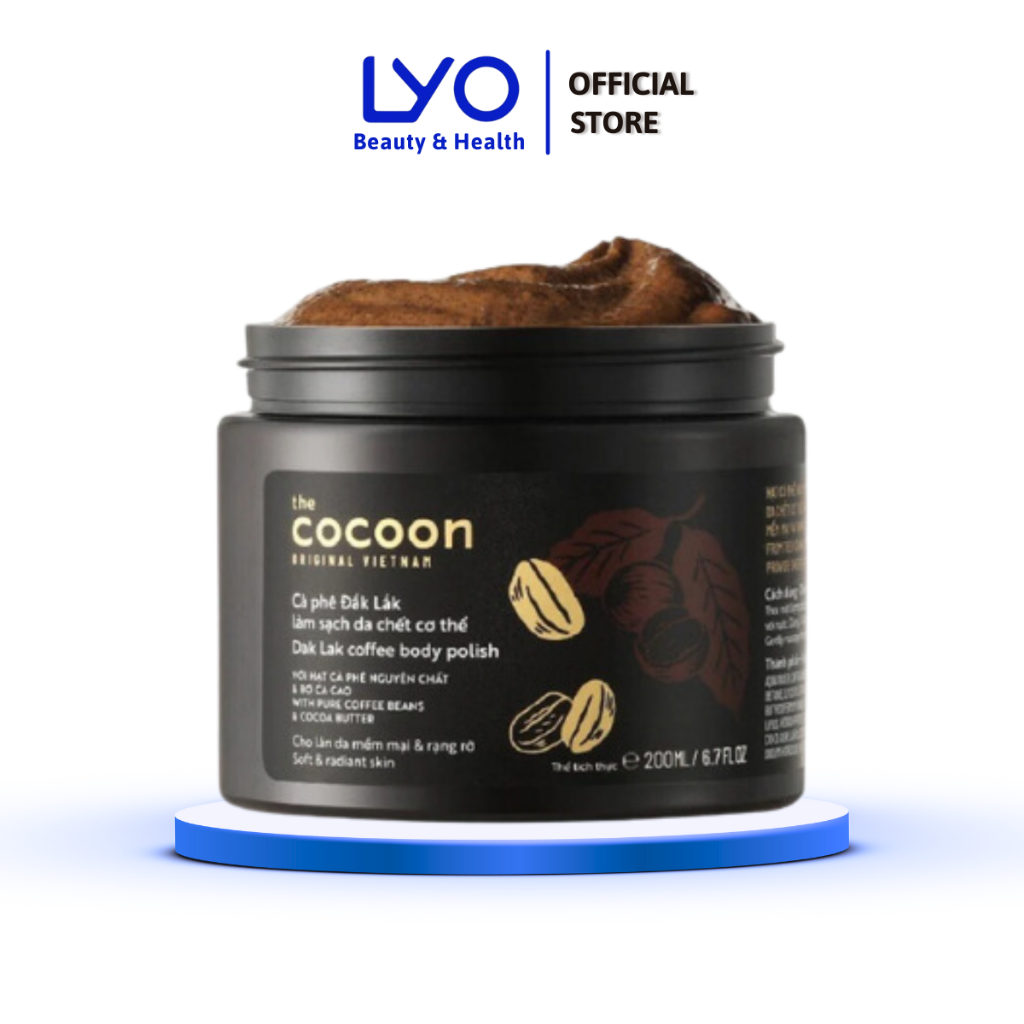 Tẩy Da Chết Body Cafe Đắk Lắk Giúp Da Mịn Màng, Trắng Sáng Cocoon Dak ...