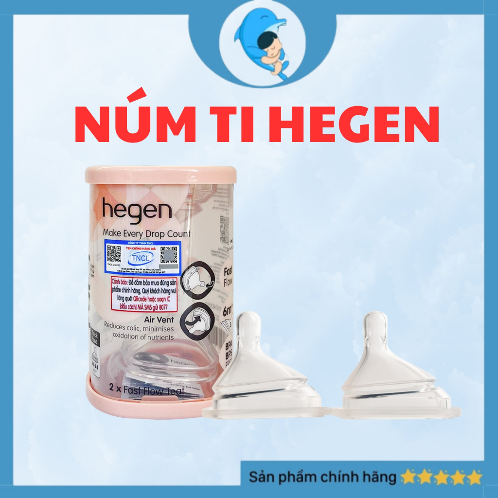 [SP có voucher Live X] Núm ti Hegen size số 0 1 2 3 Y cho bé từ 0m ...