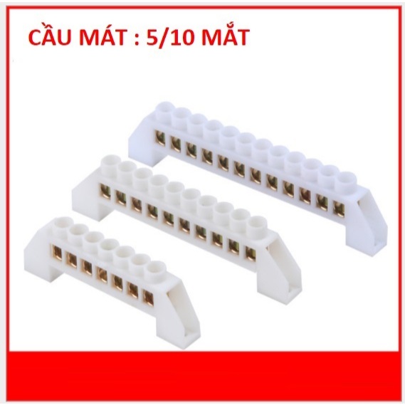 Cầu đấu trung tính - cầu mát 5P /7P/ 10P Cầu trung tính, tiếp địa bọc nhựa | Shopee Việt Nam
