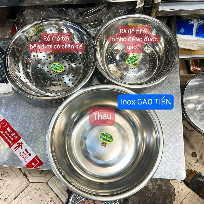 Thau Inox - Rổ Inox - Rá Inox 304 | Shopee Việt Nam
