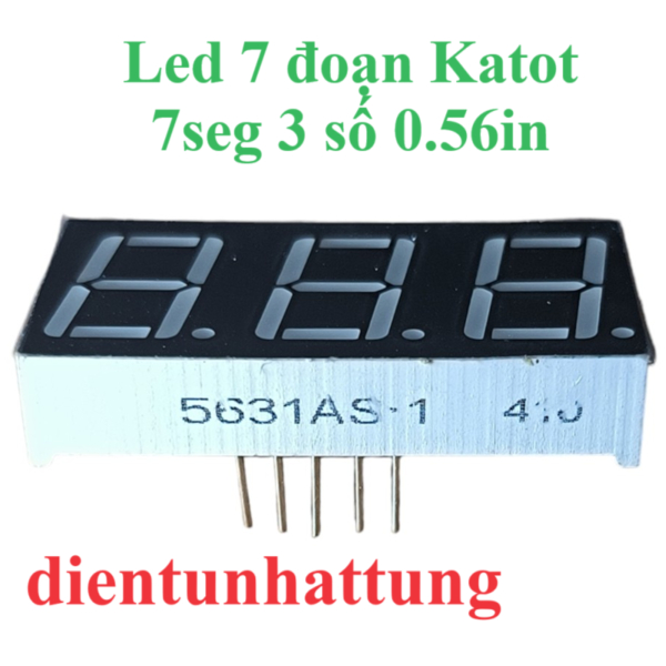 LED 7 ĐOẠN 1 SỐ + 2 SỐ + 3 SỐ + 4 SỐ ANODE + KATOT 0.56IN ĐỎ, LED 7 SEG ...