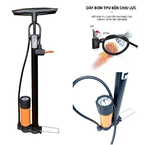 ỐNG BƠM : XE ĐẠP, XE MÁY, BÓNG, BANH ... CÓ ĐỒNG HỒ PUMP SP/T10205-94 ...
