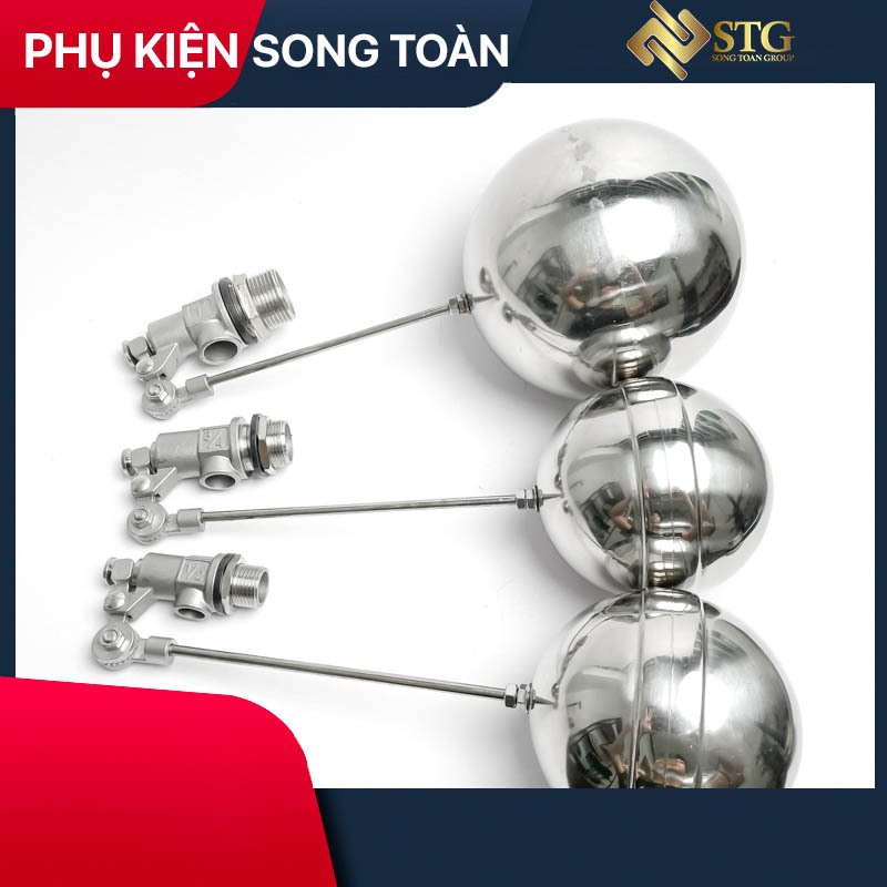 Phao Inox Bồn Nước, Van Phao Inox 304 Thẳng Phi 21 27 34 Ngắt Nước Bồn ...