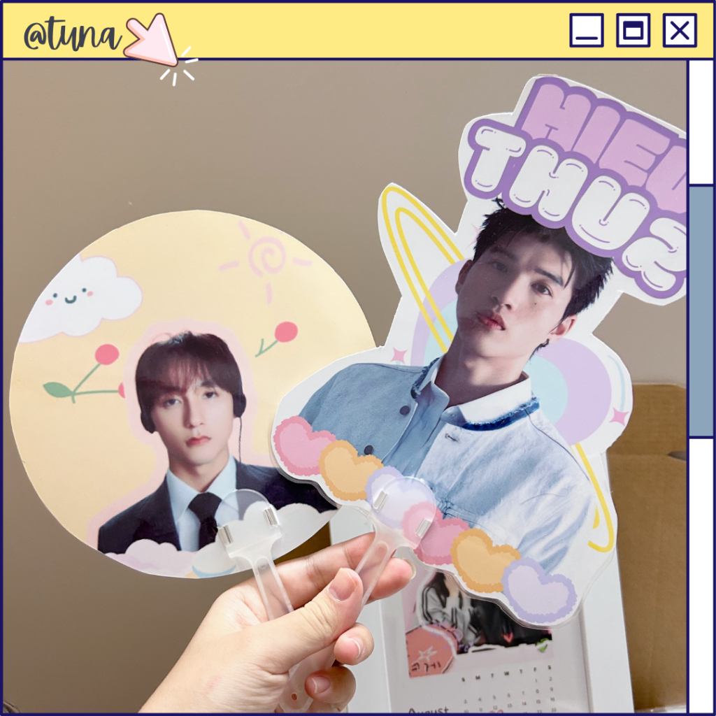 Quạt Đầu To In Ảnh Theo Yêu Cầu Quà Tặng Bạn Bè Người Yêu Đu Idol ...