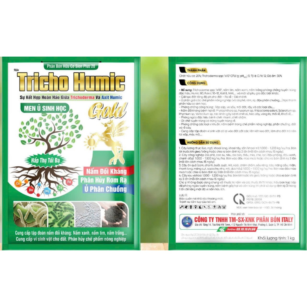 phân ủ rơm rạ , phân chuồng , tricho humic kết hợp hoàn hảo giữa ...