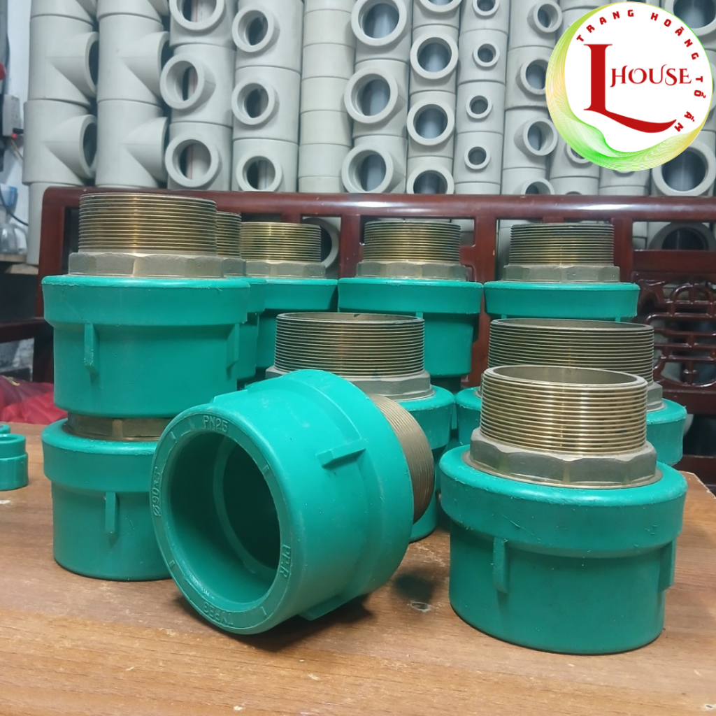 Măng Sông, Đầu nối, Nối Thẳng, Ren Ngoài Nhiệt PPR D90, D110 Chính Hãng ...