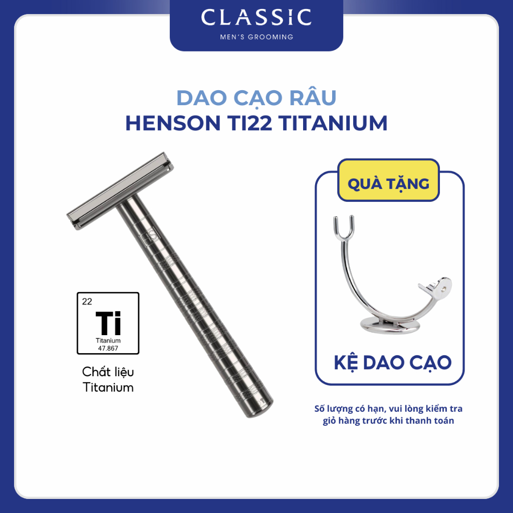Dao cạo râu Henson Ti22 Titanium | Shopee Việt Nam