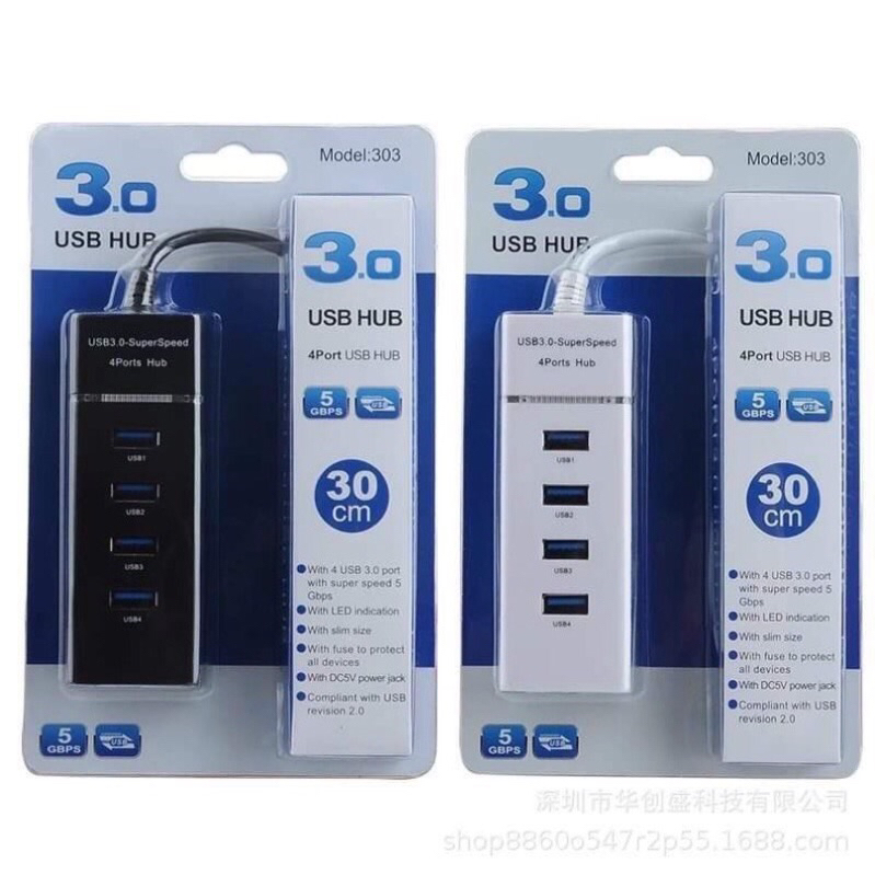 Hub USB 3.0 Chia 4 cổng, tốc độ cao có đèn led - Cổng chia USB Cao Cấp | Shopee Việt Nam