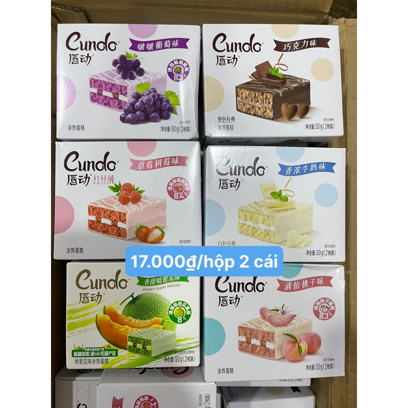 (Hàng Có Sẵn) Bánh bông lan phủ socola Cundo | Shopee Việt Nam