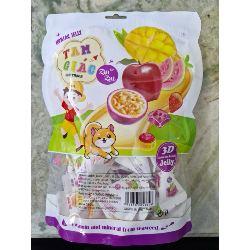 Thạch Zai tam giác trái cây tổng hợp gói 300g | Shopee Việt Nam