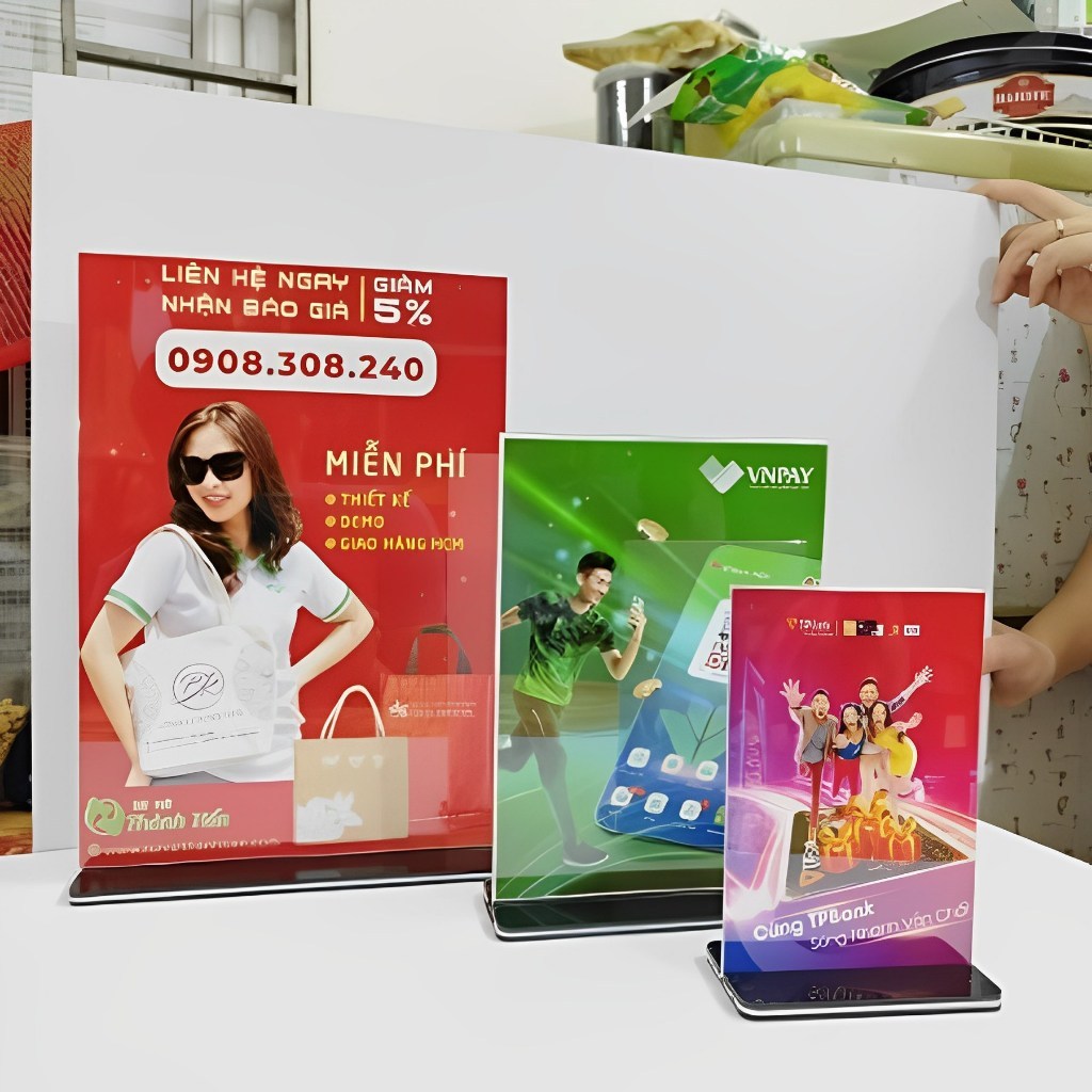 Standee Menu Mica A4 Menu để bàn A5 Đế lùa 2 mặt | Shopee Việt Nam