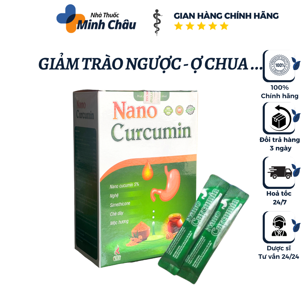 Nano Curcumin Gel dung dịch dạ dày nghệ nano giúp giảm đầy hơi, khó ...