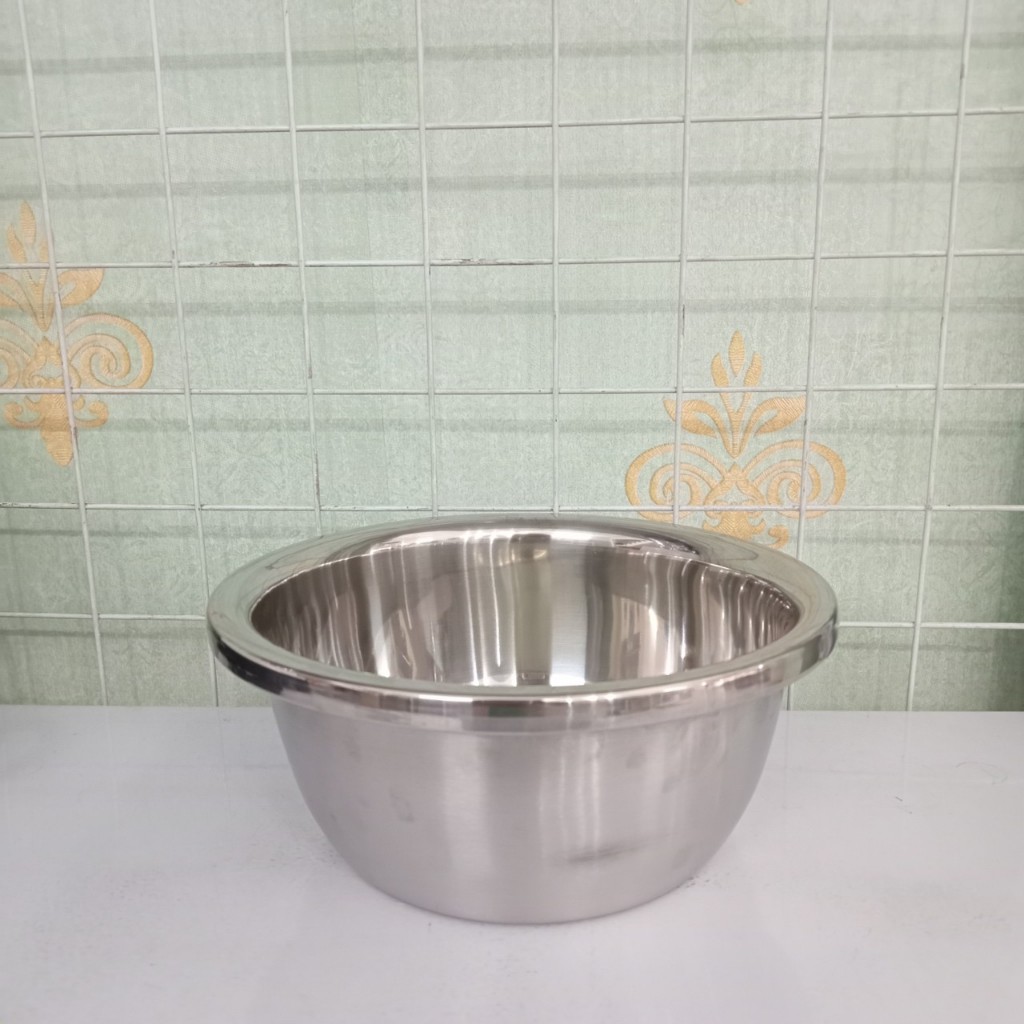 Thau inox trộn, đựng rau củ, trái cây - 20cm | Shopee Việt Nam