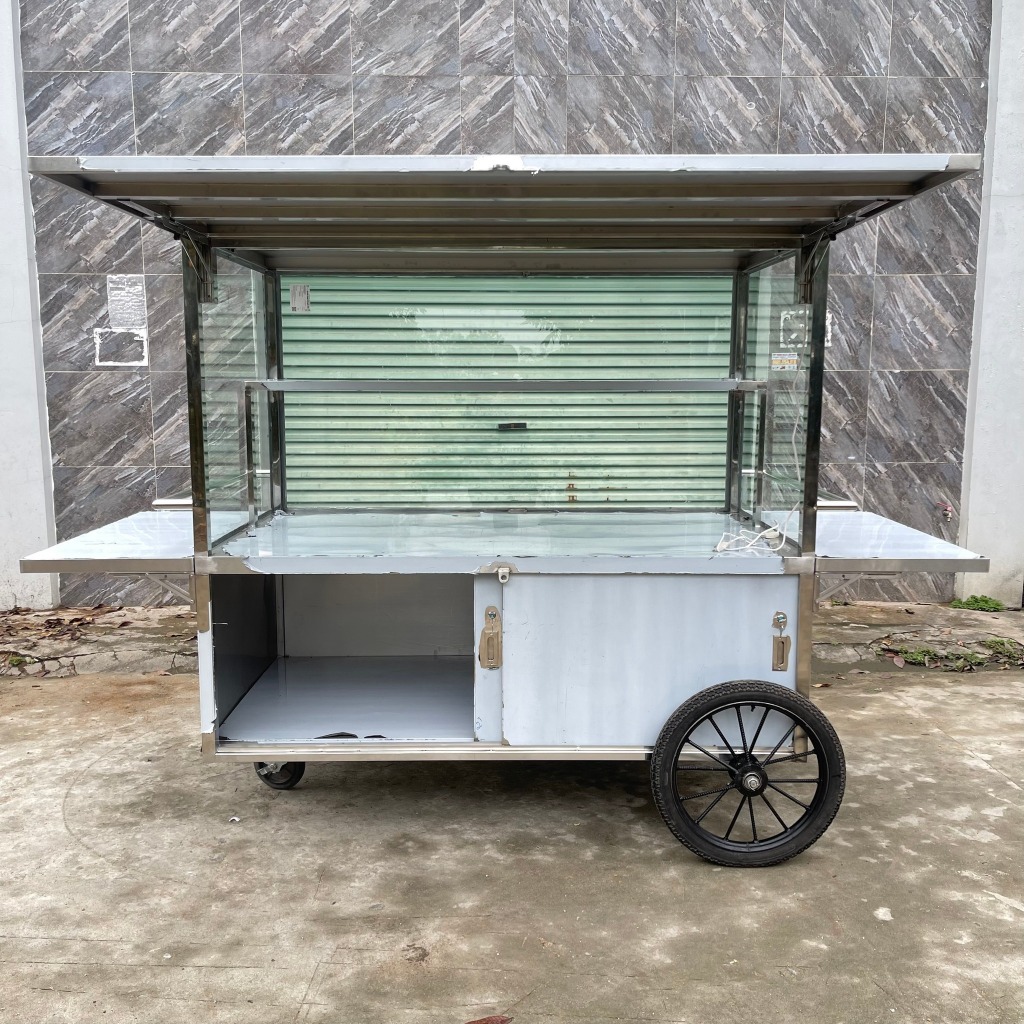 Xe đẩy bán hàng lưu động, Xe bán hàng lưu động có bánh hơi, Xe đẩy bàn ...