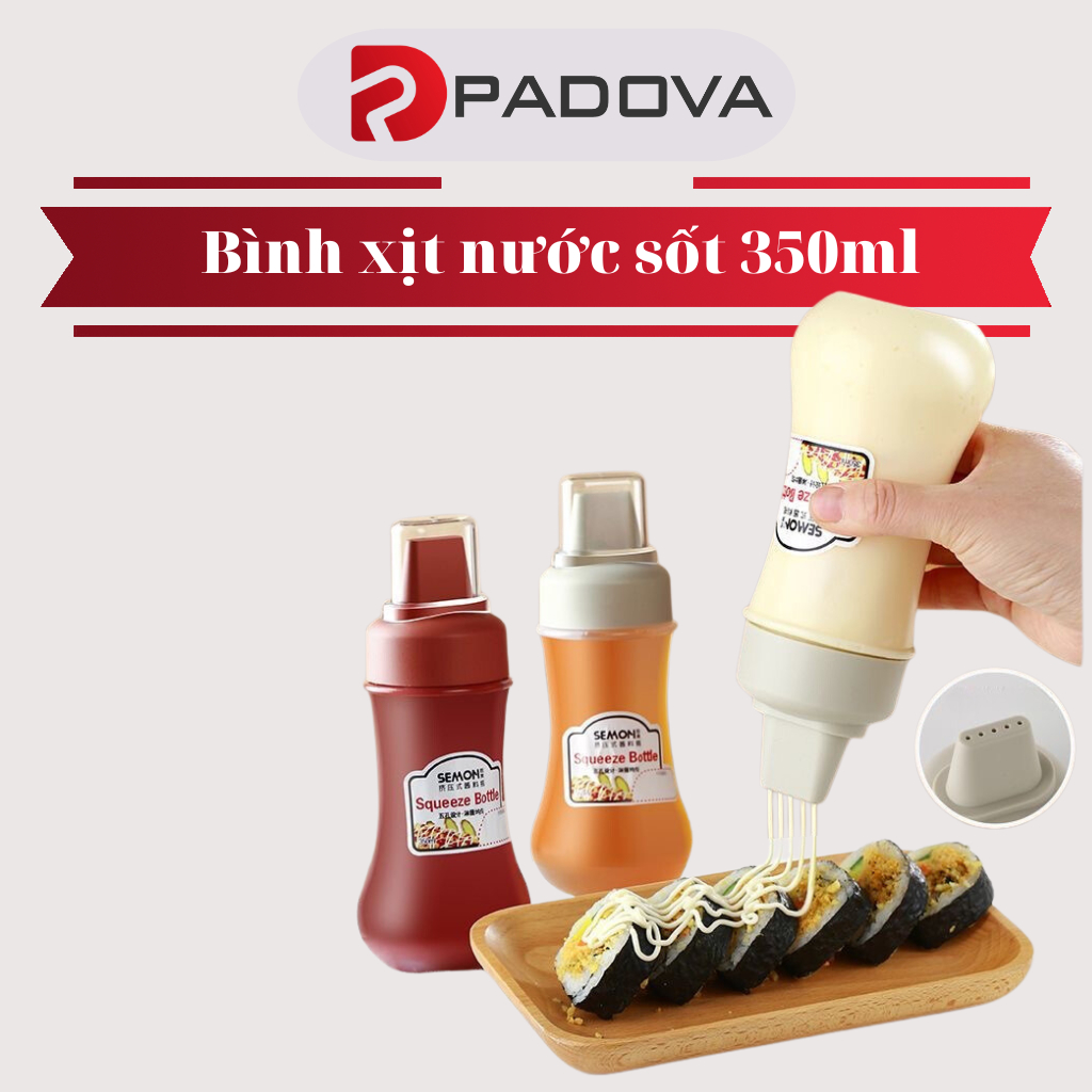 Chai Đựng Nước Sốt Cà Chua, Mayonnaise, Mật Ong 5 Lỗ Kèm Nắp Chống Bụi PADOVA 304 | Shopee Việt Nam