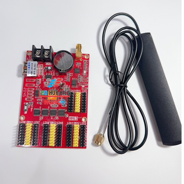 Card HD W63 (USB, WIFI) dùng cho 8 tầng module led 1 và 3 màu | Shopee ...