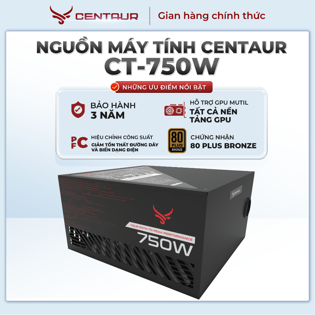 Nguồn Centaur CT-750W | Centaur Việt Nam | Shopee Việt Nam