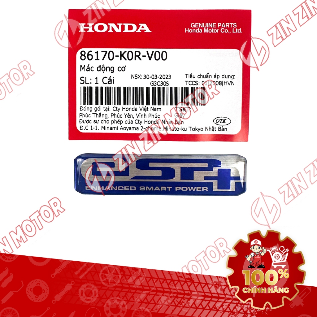 Tem Chữ Nổi ESP Dán Ốp Lọc Gió Xe Lead 125 2022 - 2025 Zin 86170-K0R ...