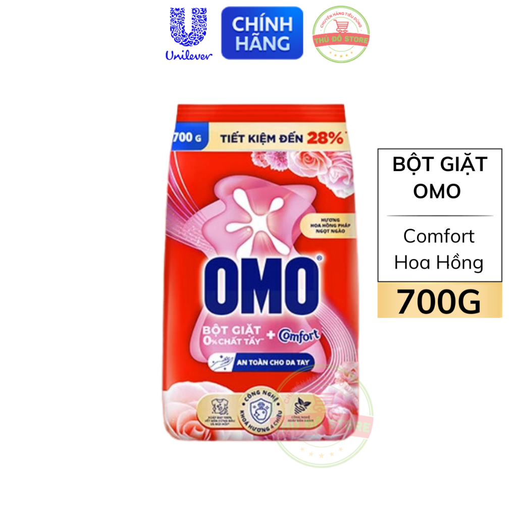 Bột Giặt Tay OMO Comfort Hoa Hồng Tinh Dầu Thơm - Túi 700G | Shopee ...