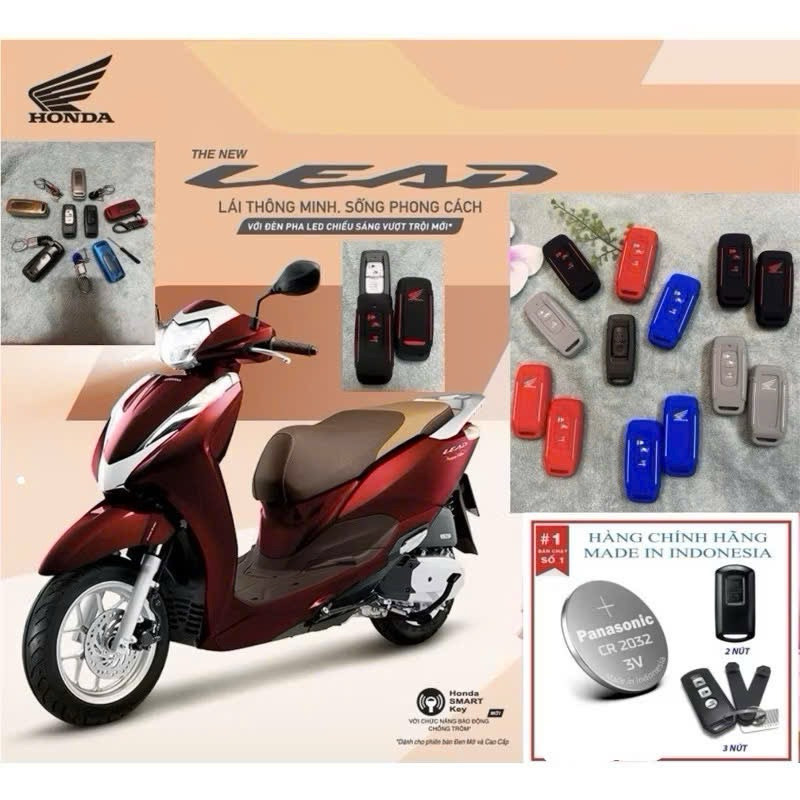 vỏ, bao, Ốp ( Bọc) bảo vệ chìa khoá xe Smartkey Honda Lead 2022-2023 ...