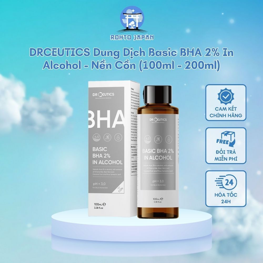 DRCEUTICS Dung Dịch Basic BHA 2% In Alcohol - Nền Cồn (100ml - 200ml) | Shopee Việt Nam