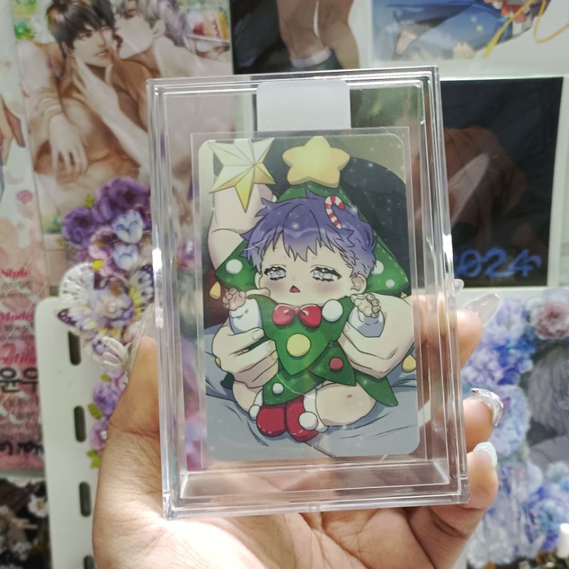 [Official]Card Sóng uri thông/cơn sóng dõi theo em/Backlight Lezhin goods manhwa bl,card bo góc ...