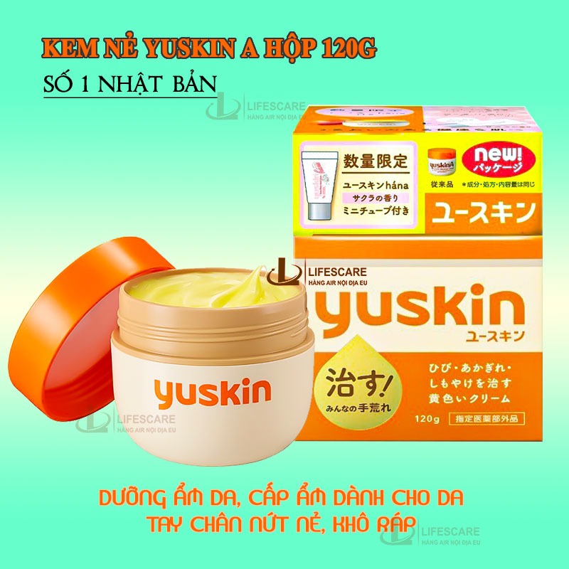 Kem nẻ YuskinA Nhật Bản dưỡng ẩm da tay dành cho tay chân nứt nẻ, khô ráp, hộp 120ml | Shopee ...