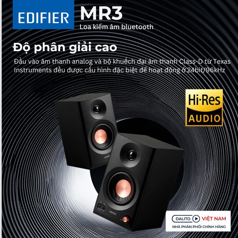 Loa kiểm âm Edifier MR3 Bluetooth v5.4 Kết nối máy tính và Làm nhạc chuyên nghiệp, Bảo hành 12 ...