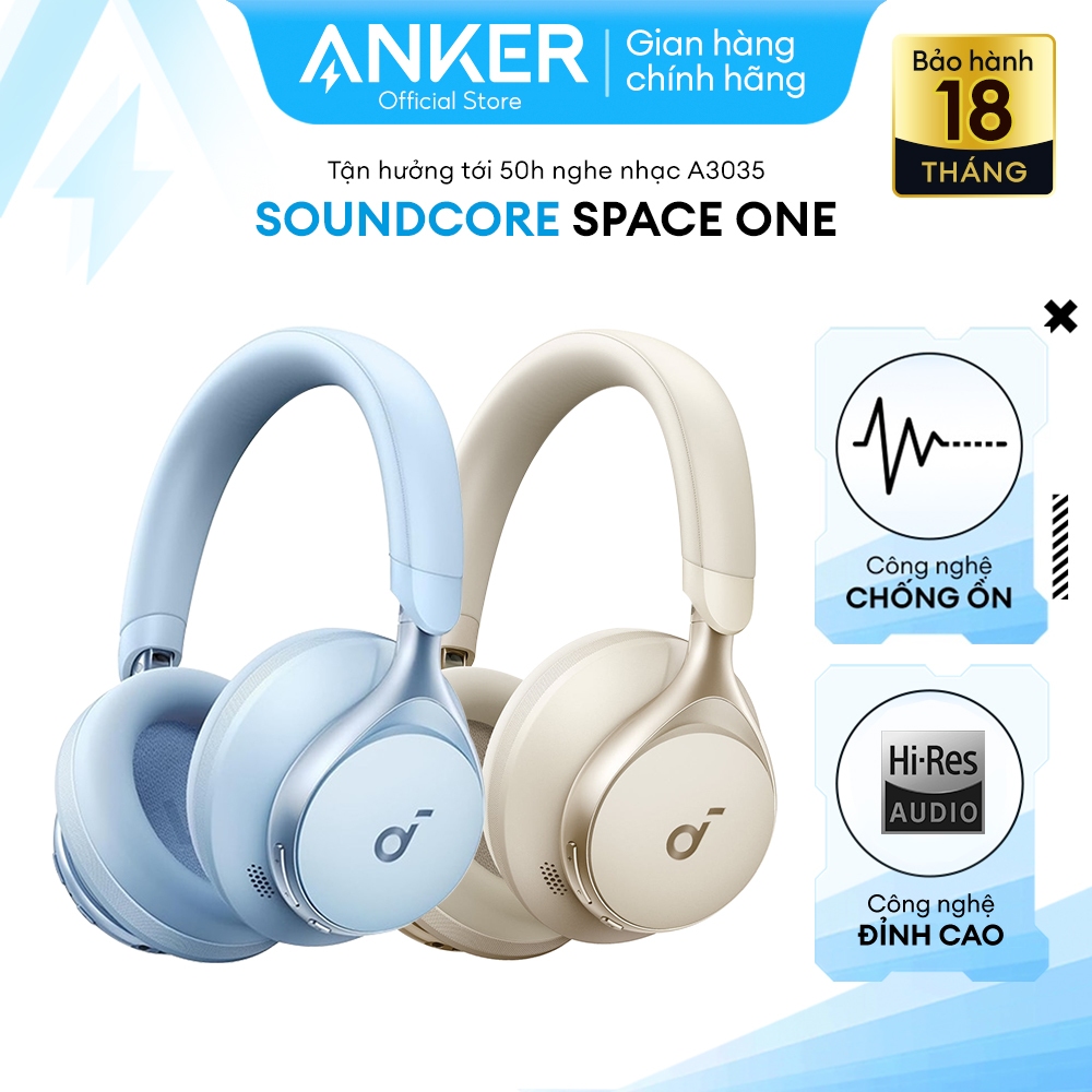 Tai Nghe Chụp Tai Bluetooth Anker Soundcore Space One giảm Tiếng Ồn 98% Nghe Nhạc Liên Tục Tới ...