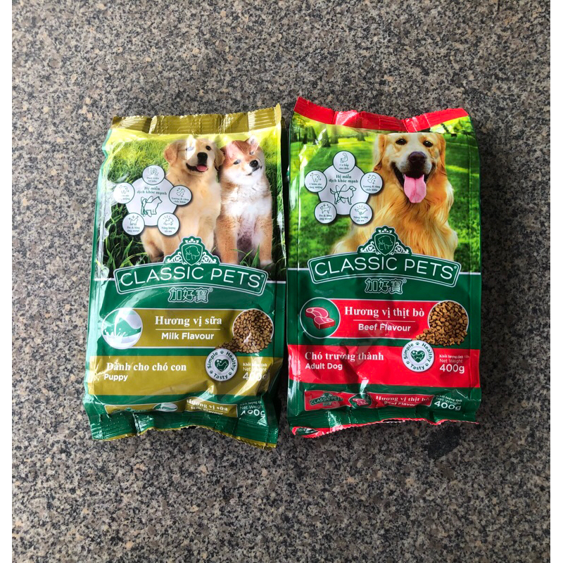 Classic pets cho chó lớn, nhỏ gói 400g | Shopee Việt Nam