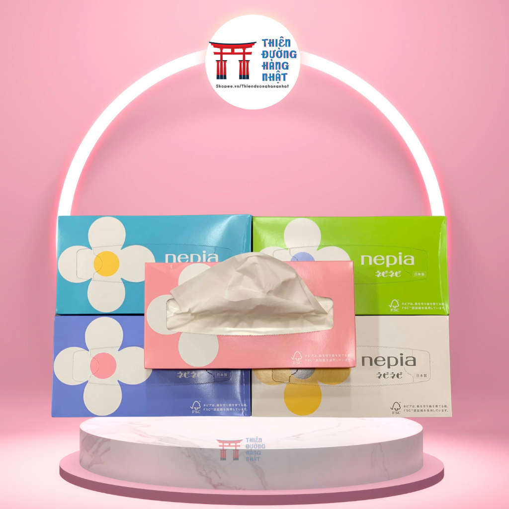 Set 5 Hộp Giấy Nhật Bản Nepia 2 lớp dai mịn, phù hợp mọi lứa tuổi, và cả trẻ sơ sinh | Shopee ...