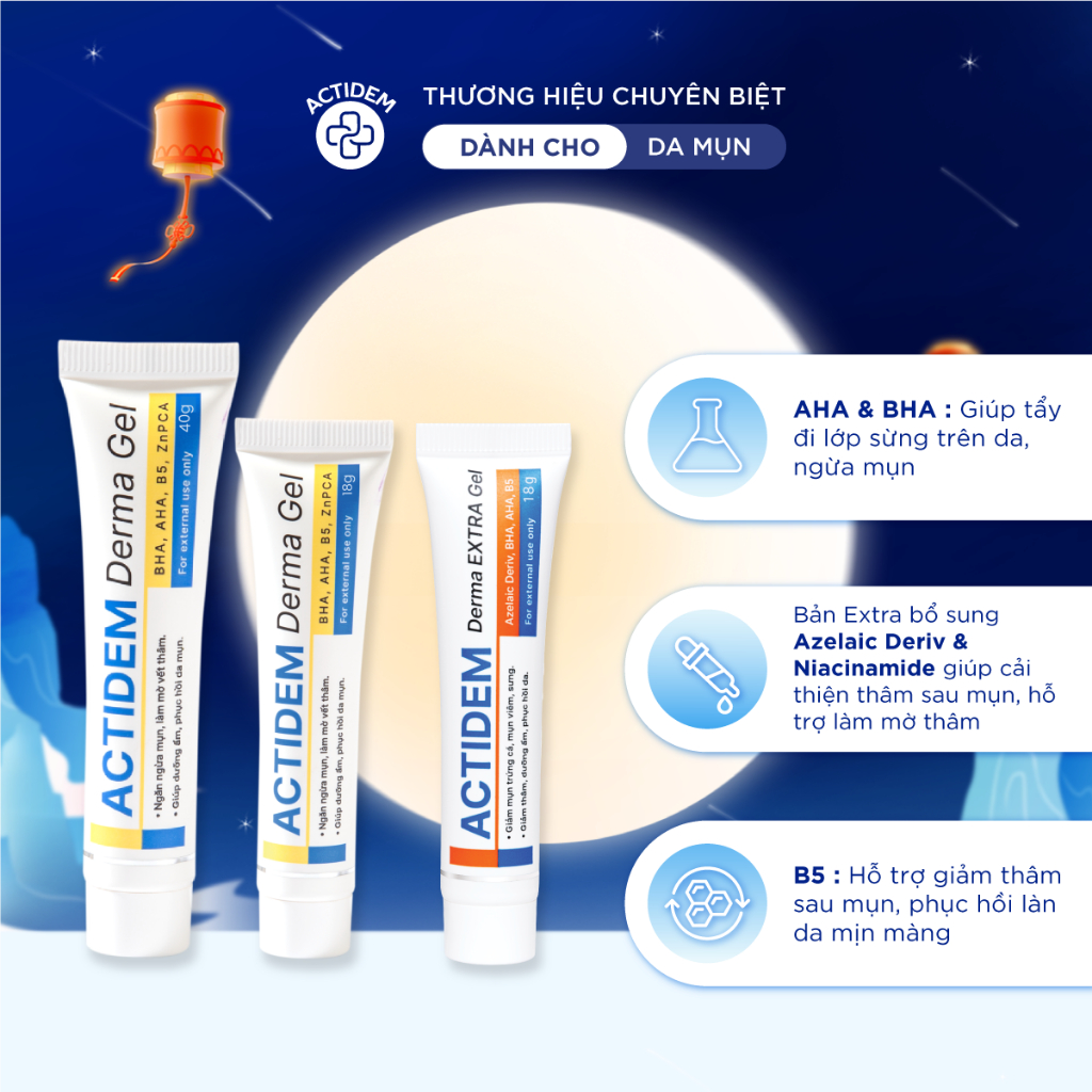 Gel giảm mụn Actidem Derma Gel 18/40gr | Shopee Việt Nam
