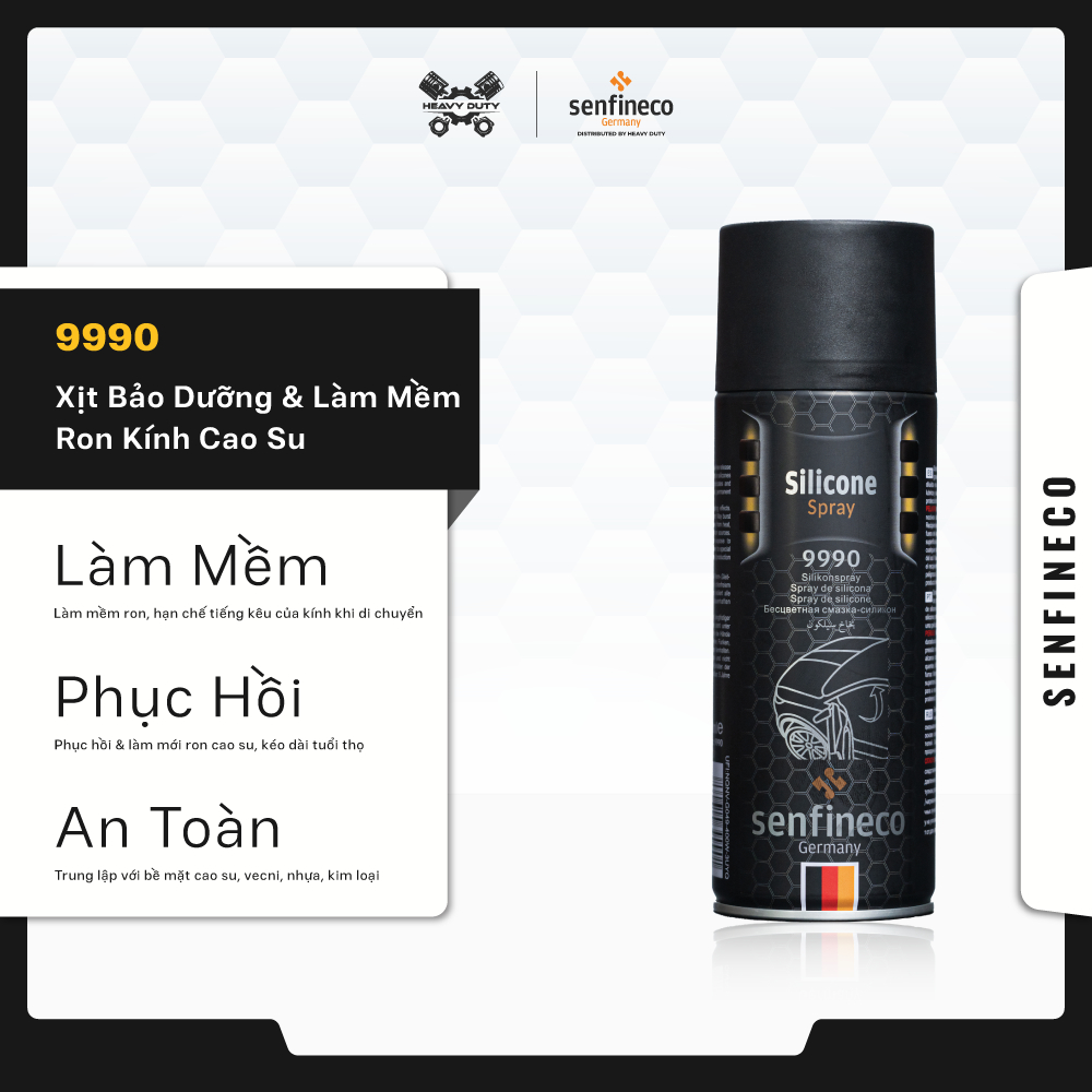 Senfineco 9990 - Xịt Dưỡng Gioăng Cao Su Ôtô, Phục Hồi & Bảo Dưỡng Ron ...