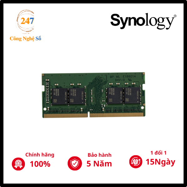 Bộ Nhớ RAM Synology DDR4 ECC SODIMM 3200MHz D4ES01-16G - Bảo hành 60 ...