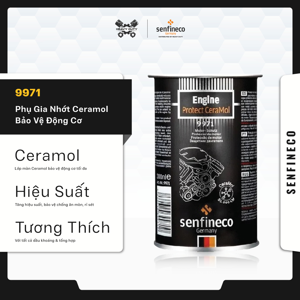 Phụ Gia Nhớt Nano Phủ Gốm Senfineco 9971 - Phục Hồi & Bảo Vệ Động Cơ ...