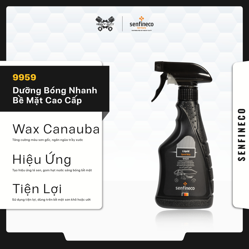 Senfineco 9959 Xịt Dưỡng Bóng Nhanh Bề Mặt Cao Cấp - Liquid Speed Wax ...