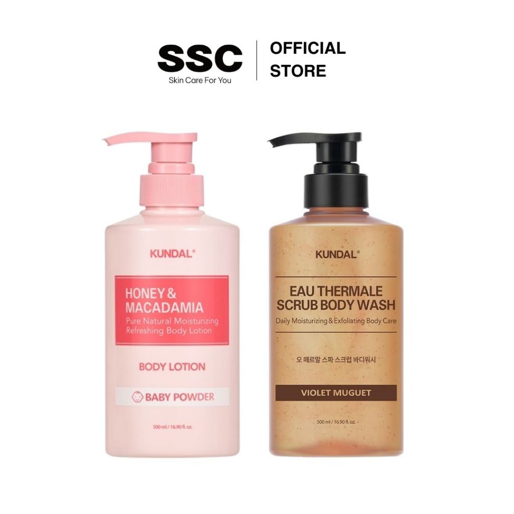 Set Sữa tắm tẩy tế bào chết Kundal + Sữa dưỡng thể Kundal ( 500ml*2ea ) | Shopee Việt Nam