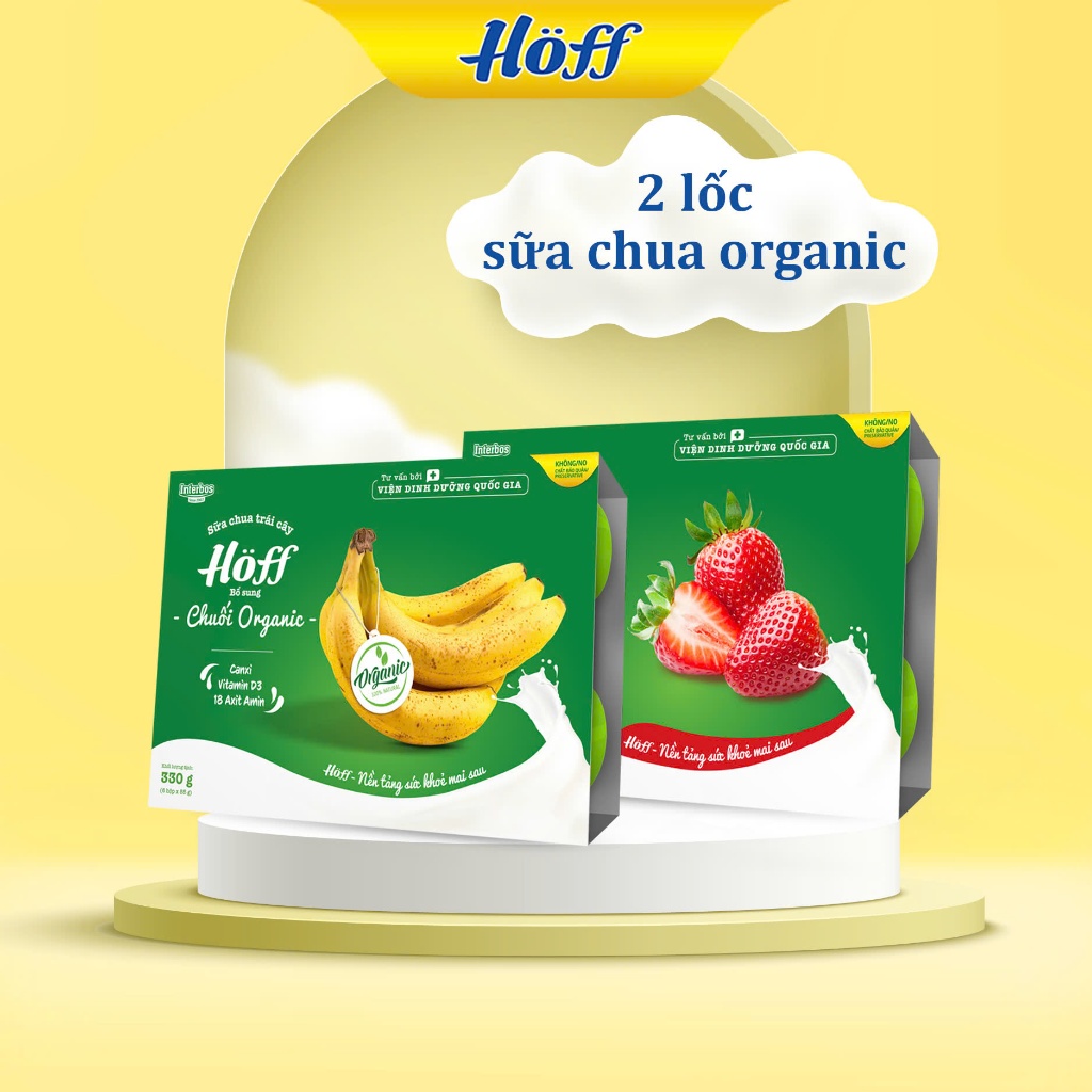 [TẶNG QH0013] 2 lốc sữa chua Organic chuối 12 hộp (55g/hộp) | Shopee Việt Nam
