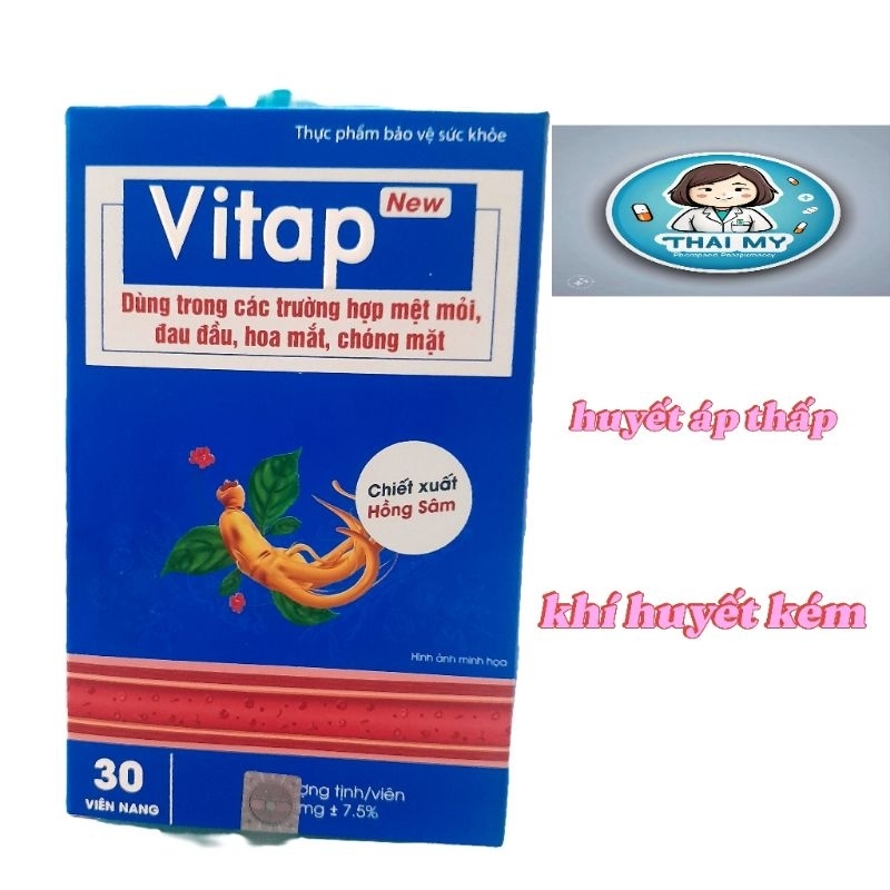 vitap new ( dùng cho huyết áp thấp, khí huyết kém ). | Shopee Việt Nam