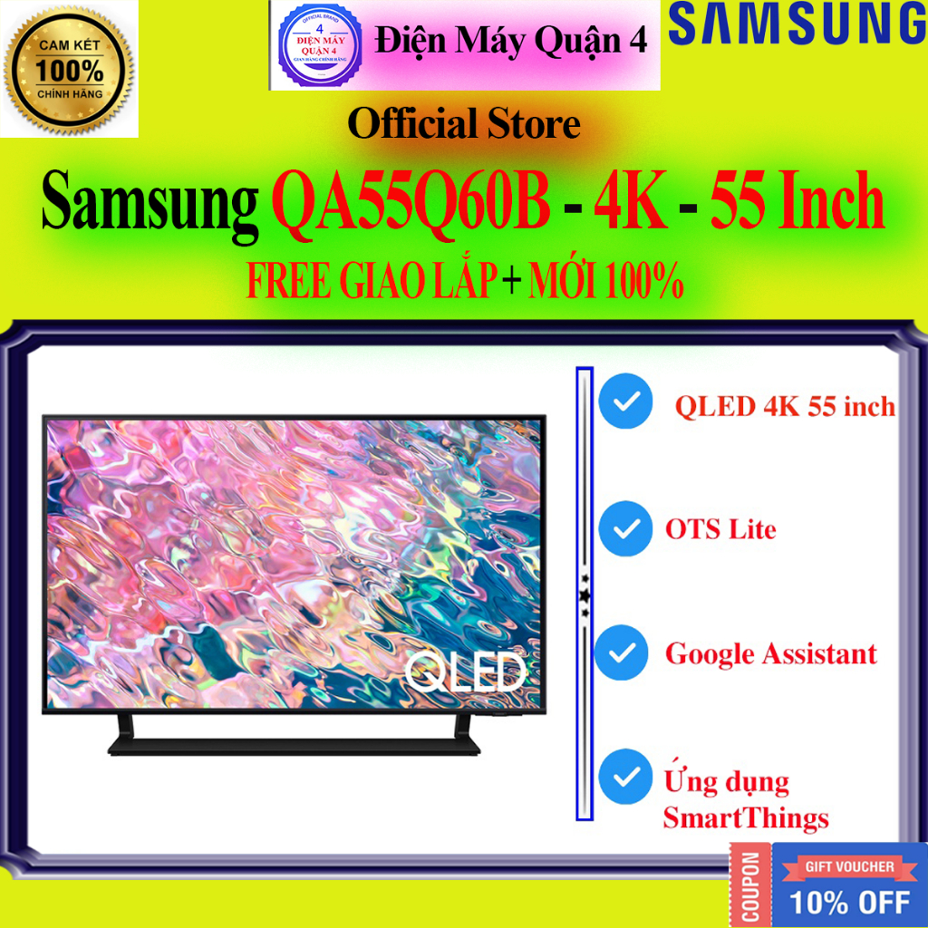 [Samsung 55Q60B] Smart Tivi QLED 4K 55 inch Samsung QA55Q60B | Shopee Việt Nam