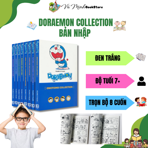 Sách - Truyện Doraemon Collection Trọn Bộ 8 Cuốn bản tiếng anh giúp trẻ ...