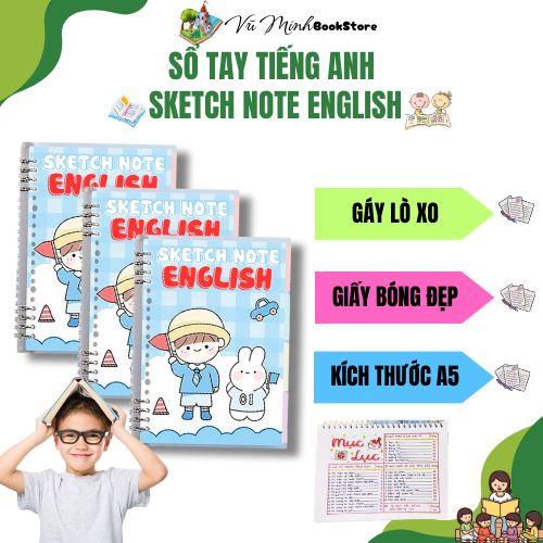 Sách - Sổ tay Sketch Note, Take Note Tiếng Anh, Sổ tay học Ngữ pháp ...