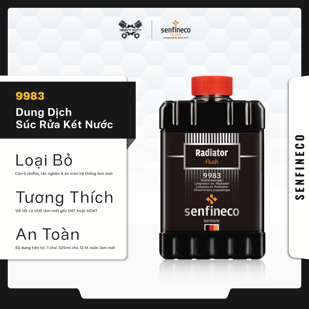 Senfineco 9983 Radiator Flush 325ML – Dung Dịch Súc Két Nước & Vệ Sinh ...