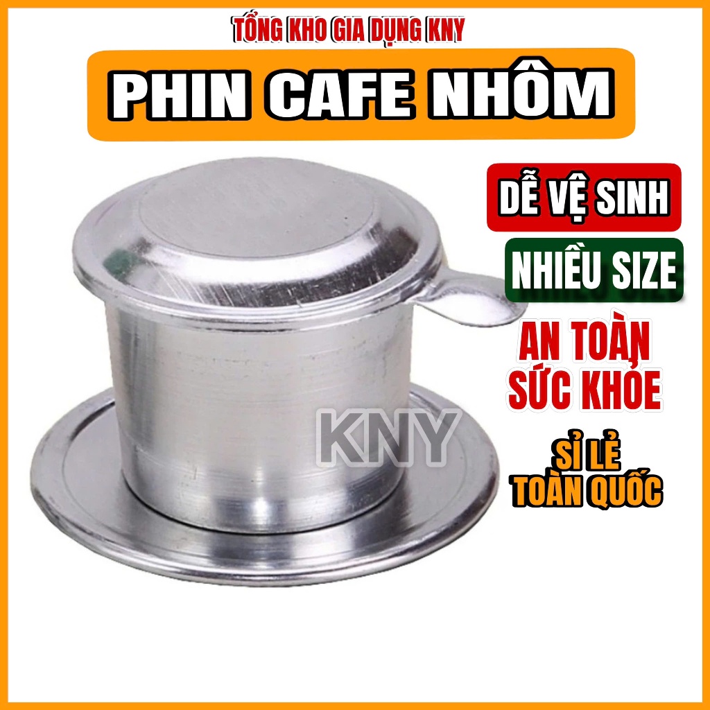 Phin cafe nhôm nhiều size phù hợp pha 1 ly cà phê hoặc pha nhiều ly cà ...